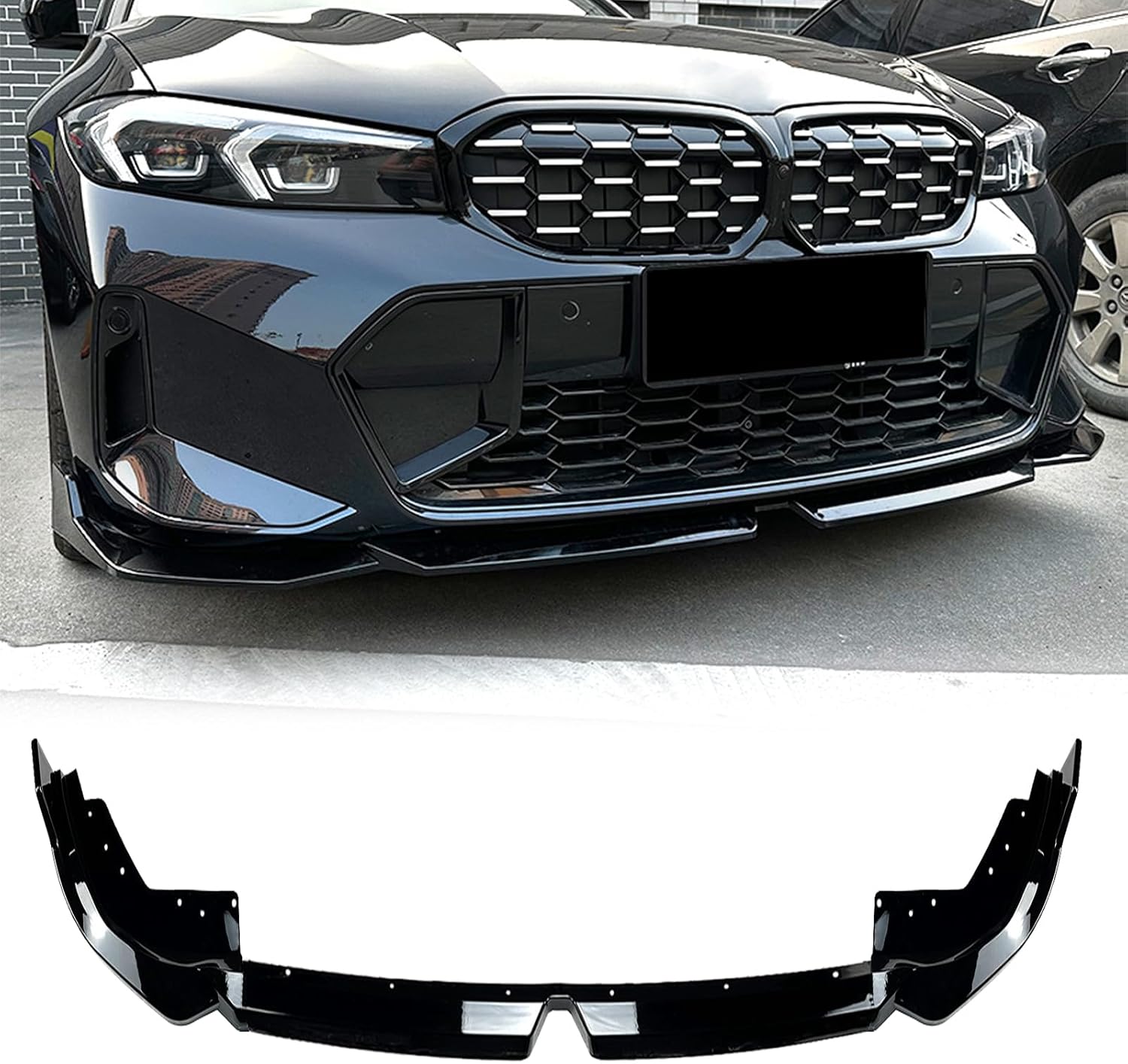 Front Bumper Lip Compatible with BMW G20 3-Series 330e 330i M340i 320i ...