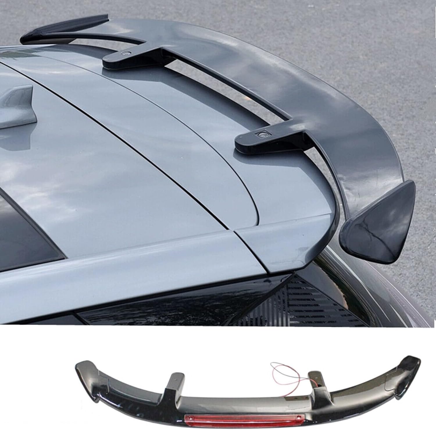 Universal Rear Window Roof Spoiler Drilling Installation Wing Compatib ...